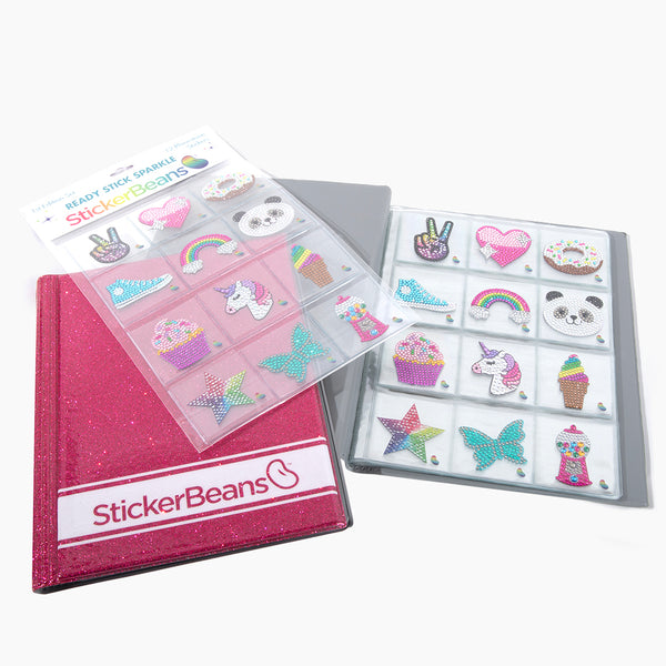 Starter Kit Pink/White Book – STICKERBEANS