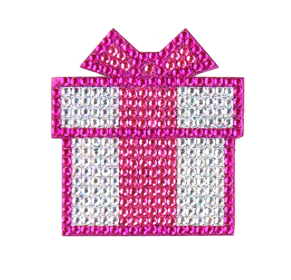 Present 2in Sticker | Rhinestone Stickers | StickerBeans™ – STICKERBEANS